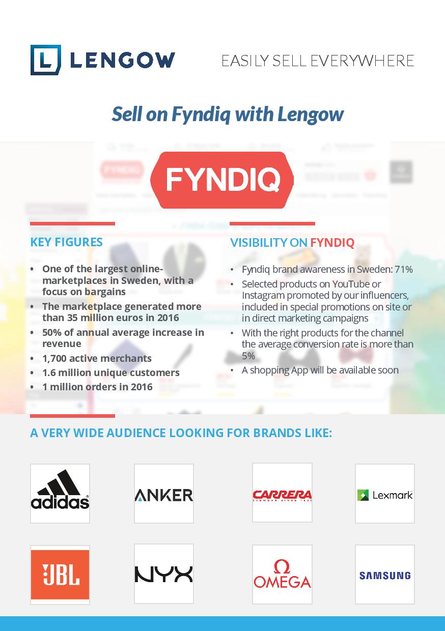 Increase your visibility and sales on Fyndiq - Marketplace - Lengow